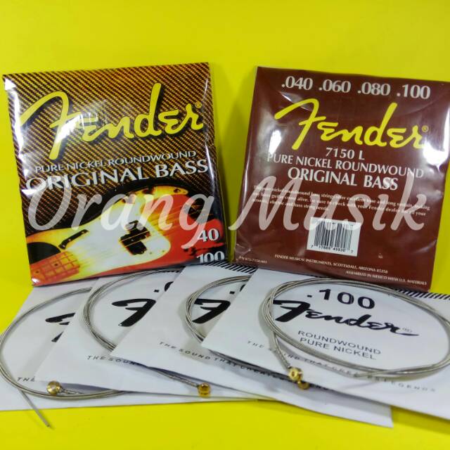 Jual Senar Bass Elektrik Fender Pure Nickel Roundwound 7150L 0.40 ...