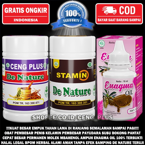 Jual OBAT KUAT TAHAN LAMA & PEMBESAR AMPUH PERMANEN ORIGINAL 100% CENG PLUS ENAGMA OIL DE NATURE ...