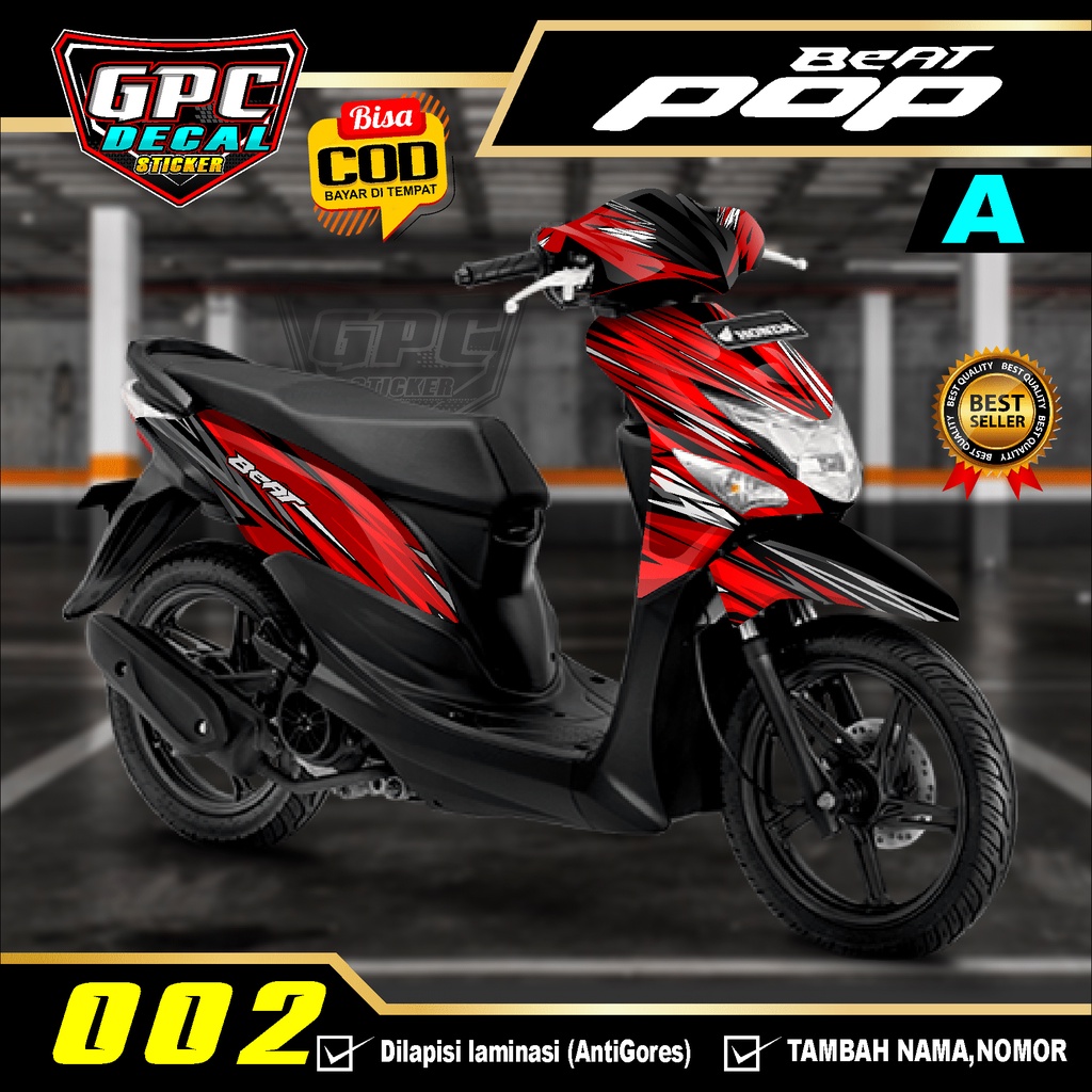 Jual Decal sticker Fullbody Beat Pop 002- Variasi List Motor Desain ...