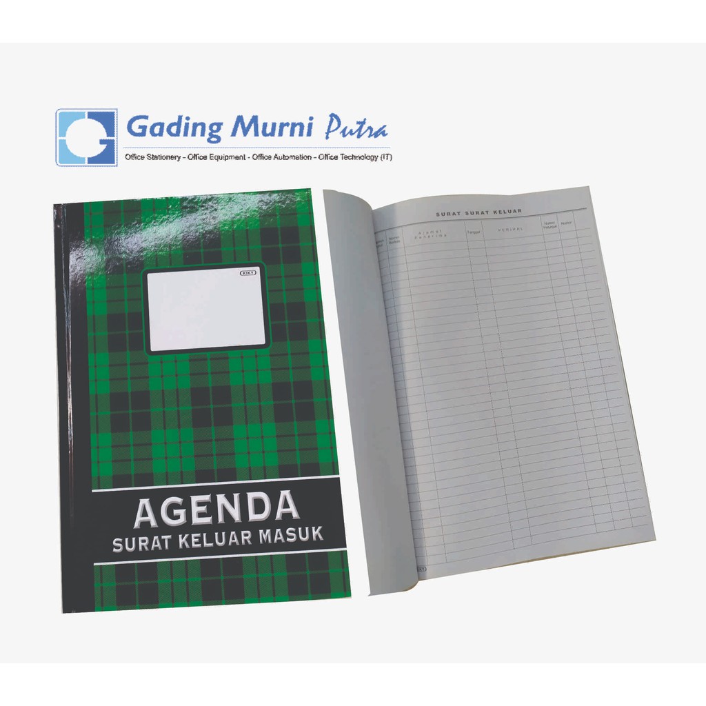 Jual Buku Folio Agenda Surat Keluar Masuk Hard Cover isi 100 Lembar ...