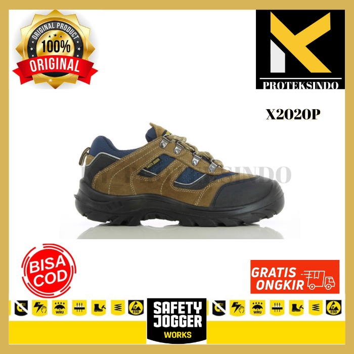 Jual SEPATU SAFETY JOGGER ORIGINAL X2020P BROWN - SEPATU PRIA KERJA ...