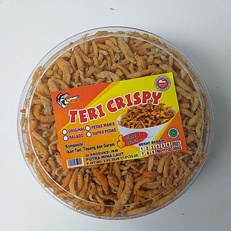 Jual TERI CRISPY 150 GRAM NON MSG TERI NASI CRISPY CAMILAN SEHAT KHAS ...