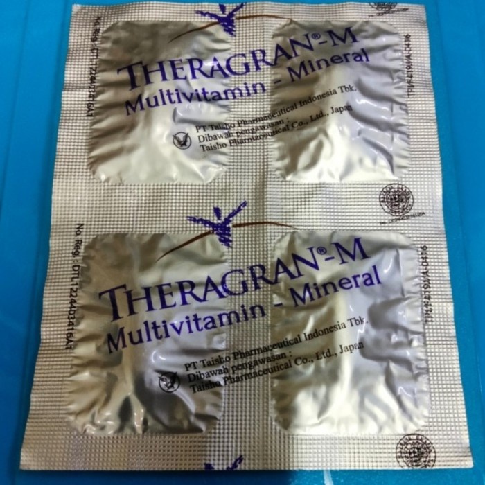 Jual THERAGRAN M - 1 STRIP 4 Tablet | Shopee Indonesia