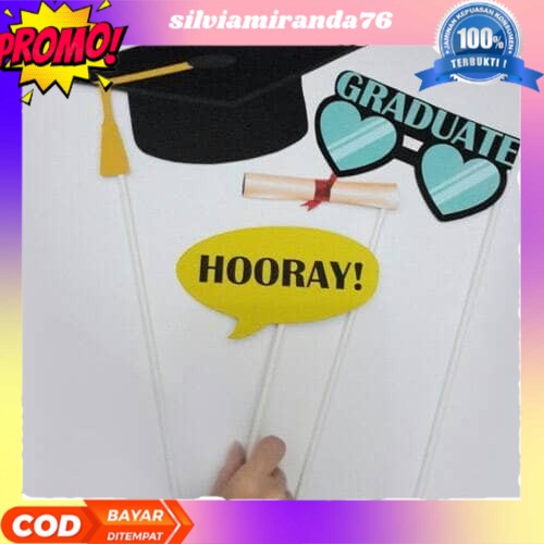 Jual COD MURAH photobooth props / properti / aksesoris foto wisuda ...