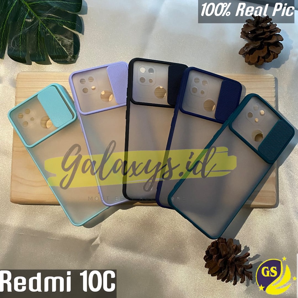 Jual Case XIAOMI REDMI 10C Slide Case Protection Camera Candy Matte ...