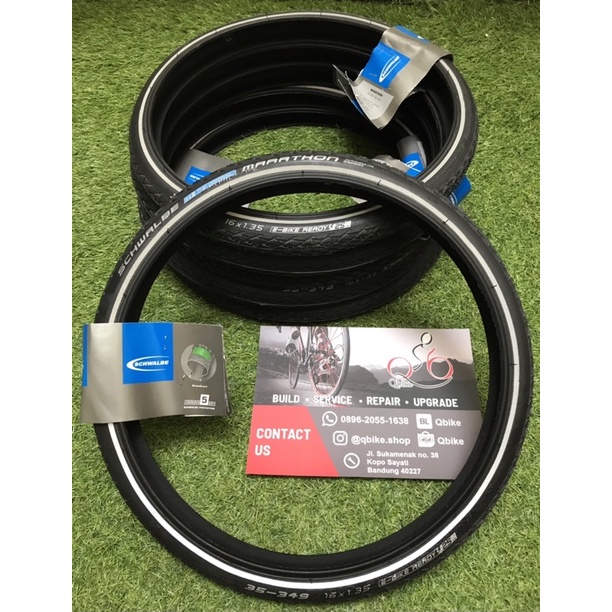 Jual tireBAN LUAR SCHWALBE MARATHON 16-349 16x135 Fit untuk Seli Sepeda ...