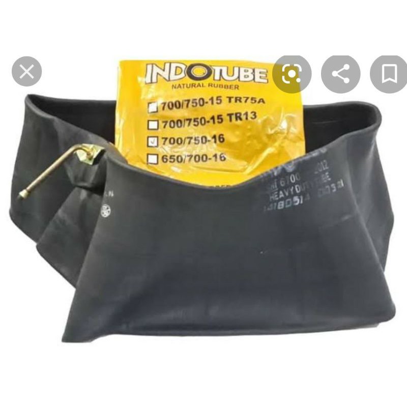 Jual Ban Dalam Indotube 700/750-16 cop panjang untuk Truk Colt Diesel (R16 PENTIL PANJANG ...