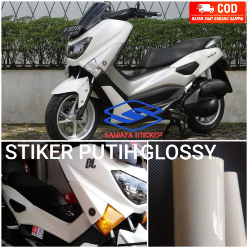 Jual Stiker Skotlet Putih glossy Stiker motor putih glossy Skotlet ...