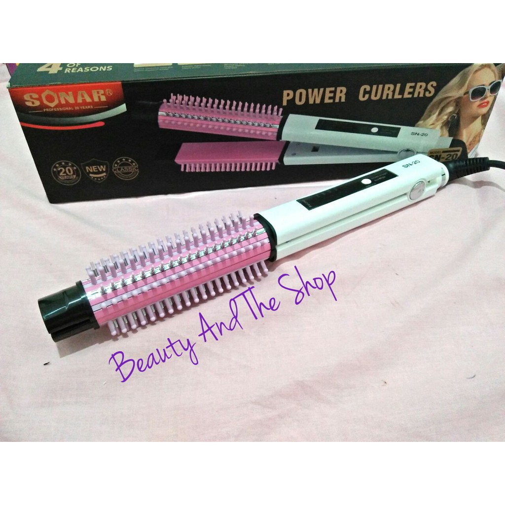 Jual Catok Rambut Lurus Dan Keriting Sonar 2 In 1 Sn-20 Catokan Curly ...