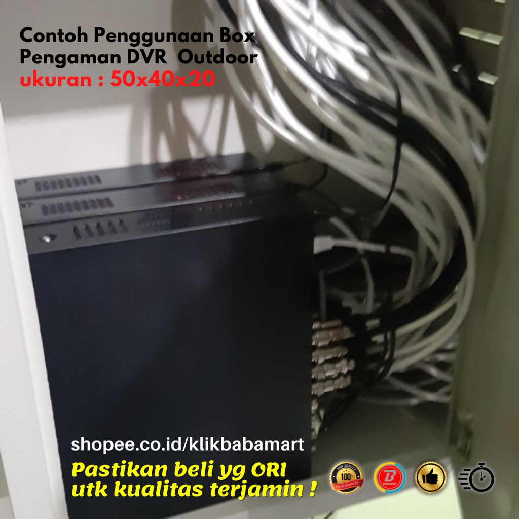 Jual CCTV DVR BOX BESI PENGAMAN DVR CCTV BESAR INDOOR 50X40X18CM ...