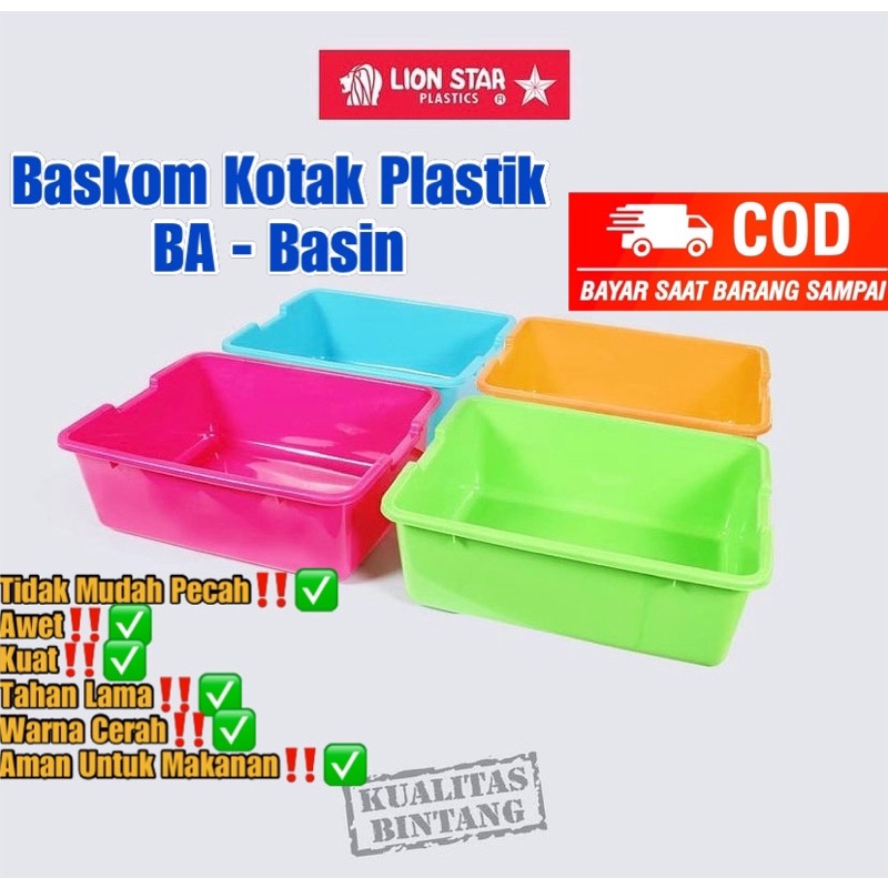 Jual Bak Segi Plastik Lionstar Kotak Buah Sayur Box Kura Serbaguna Bak ...
