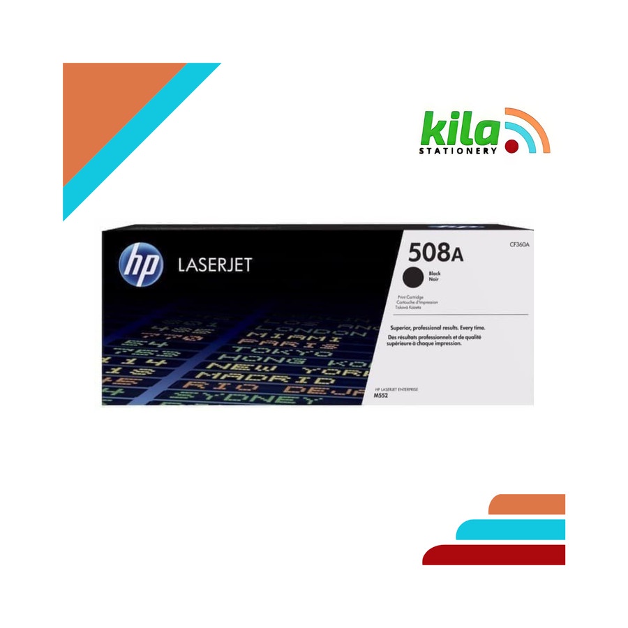 Jual Toner HP LaserJet 508 A ( CF360A ) Black = M552dn, M553dn, MFP ...