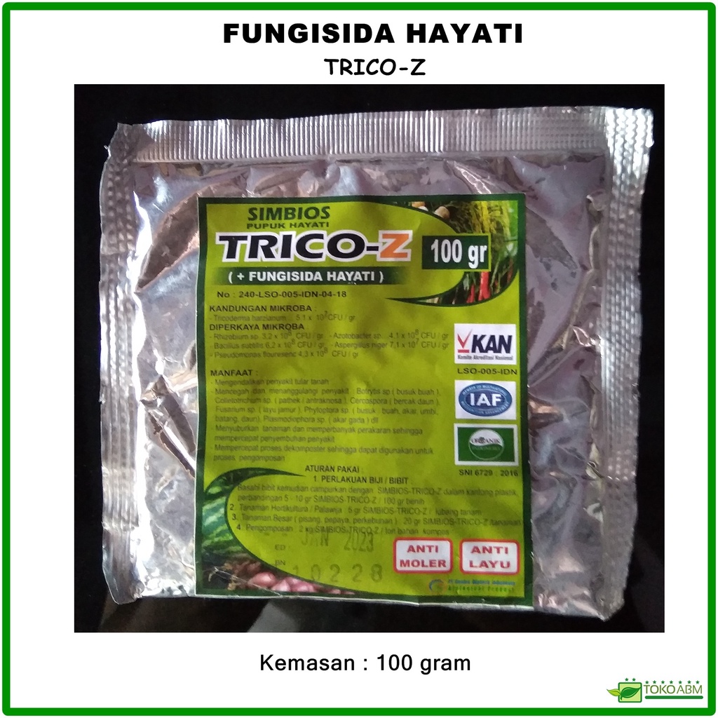 Jual Fungisida Hayati Tricoderma Trichoderma TRICO-Z Kemasan 100 gram ...