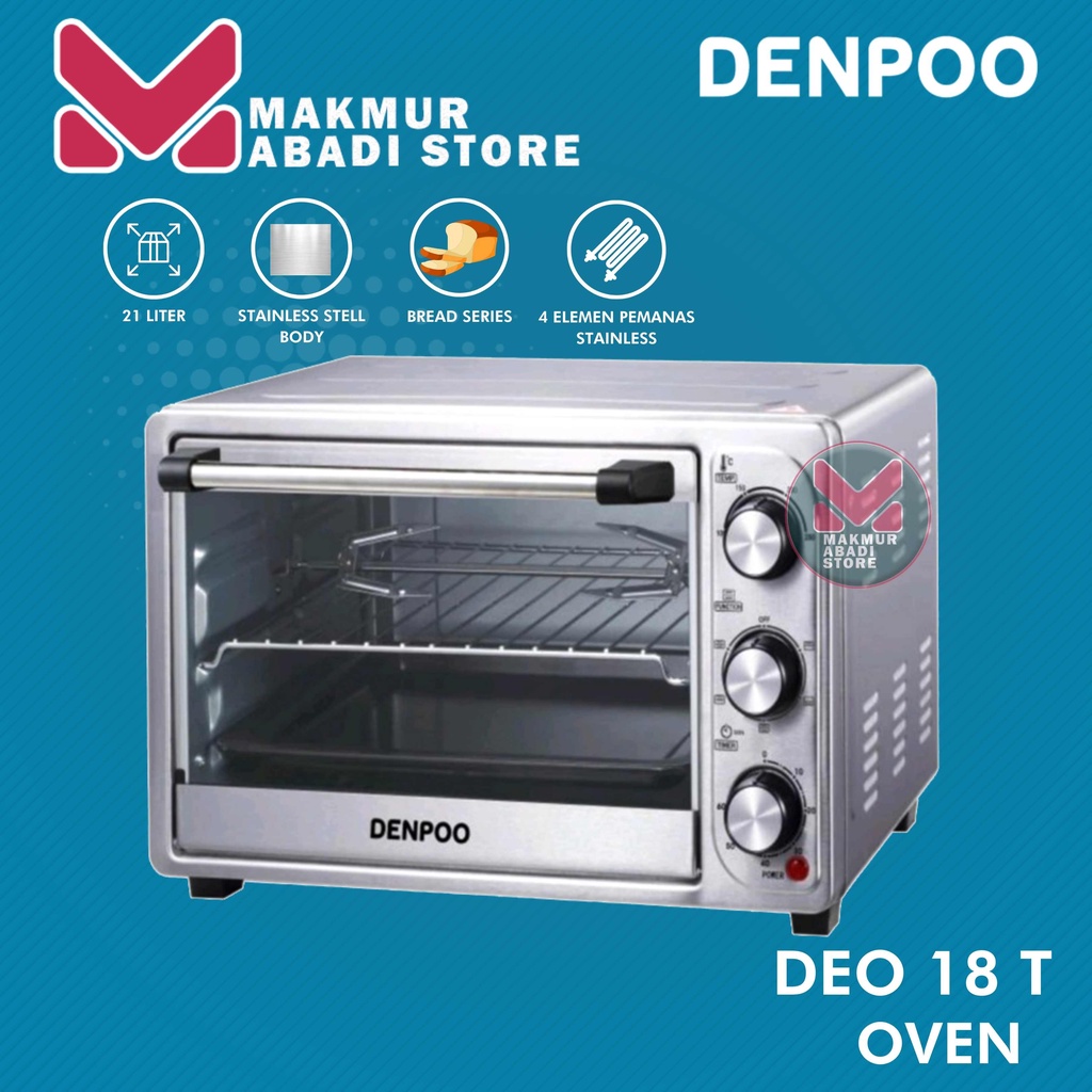 Jual Oven Toaster Denpoo 4 In 1 DEO 18 21 Liter | Shopee Indonesia