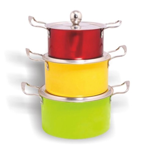 Jual Cyprus KH PI-0629J Panci Set 3 pcs Warna | Shopee Indonesia