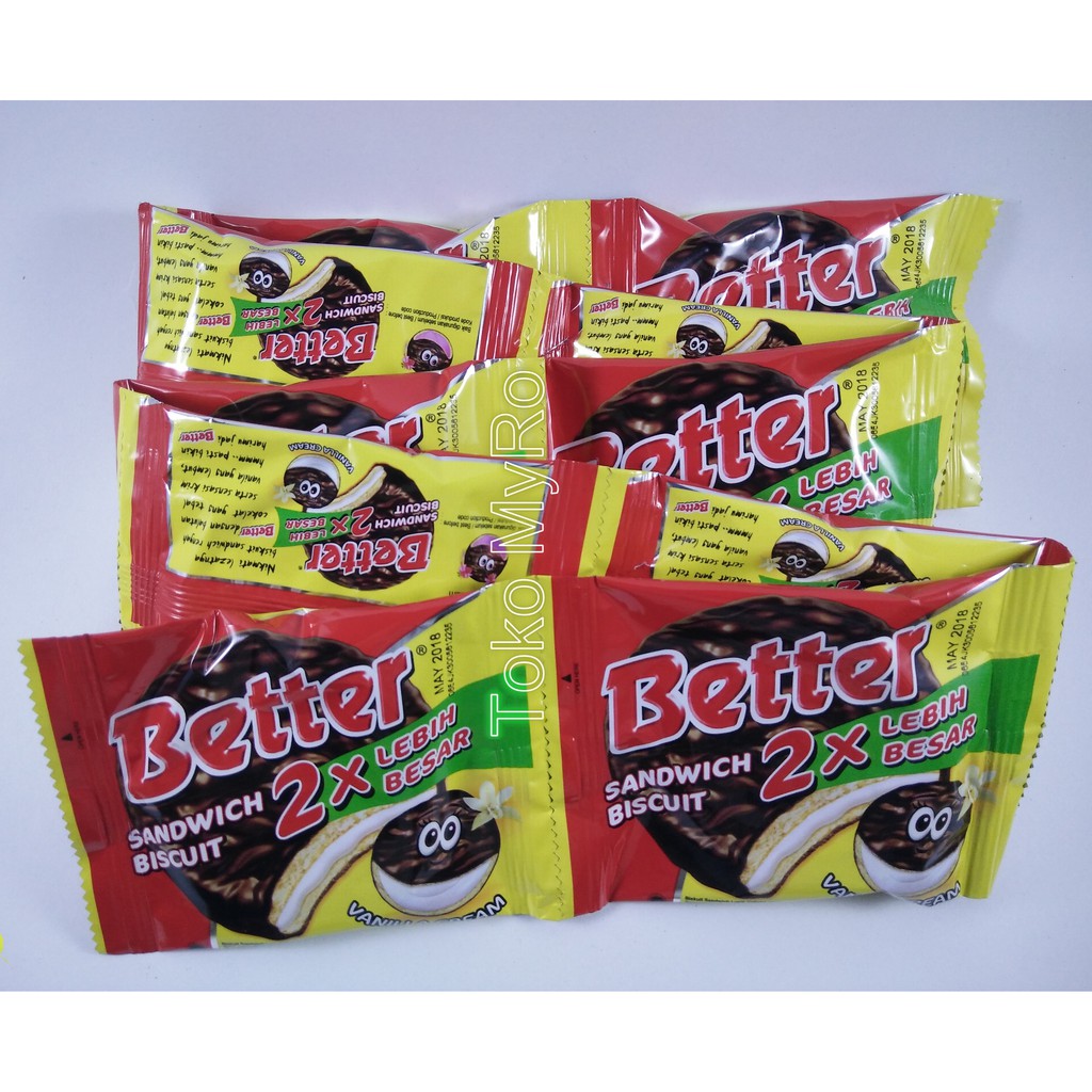 Jual Better Sandwich Biscuit Vanilla Cream | Shopee Indonesia
