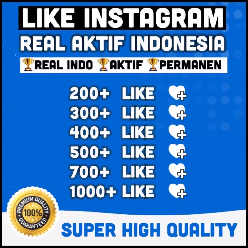 Jual LIKE INSTAGRAM REAL INDONESIA LAYANAN LIKE IG | Shopee Indonesia