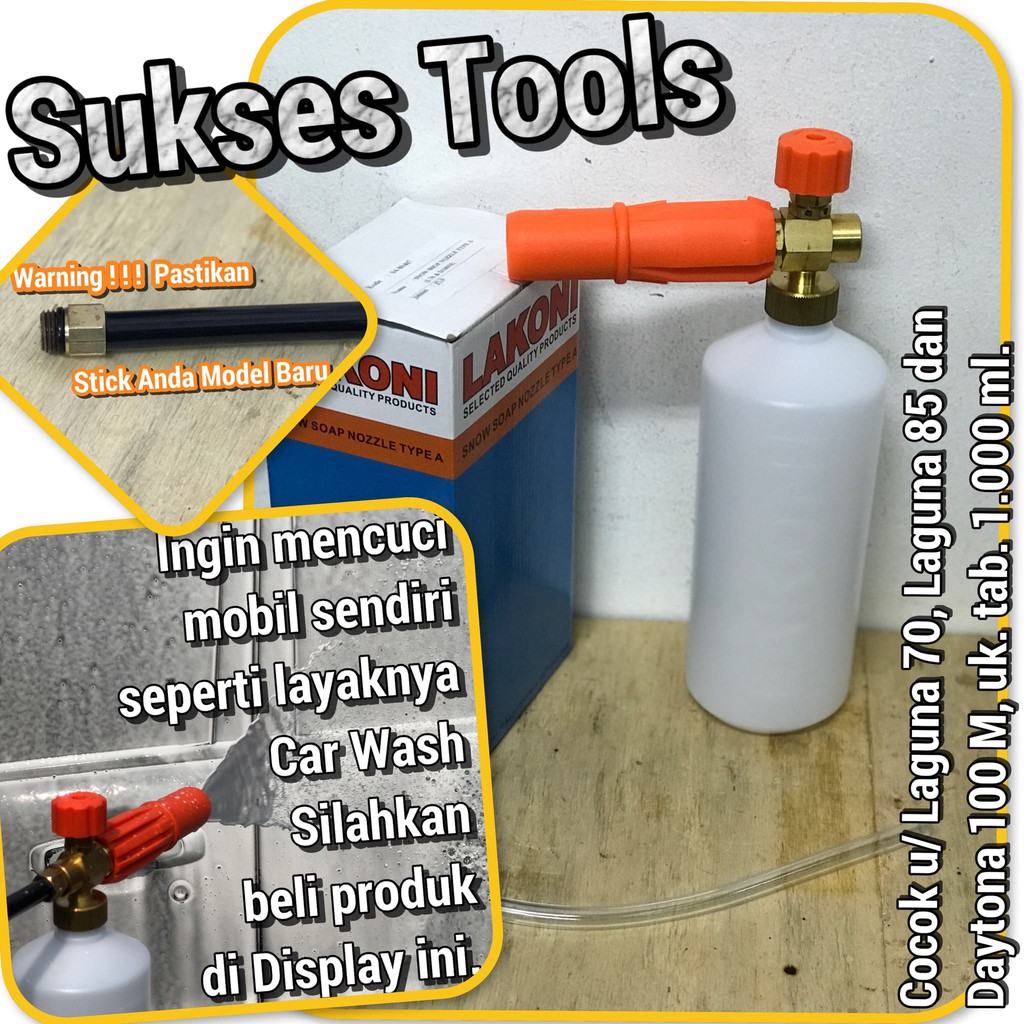 Jual Daytona 100 M Xtra Mesin Steam Lakoni Jet Cleaner + Snow Foam ...