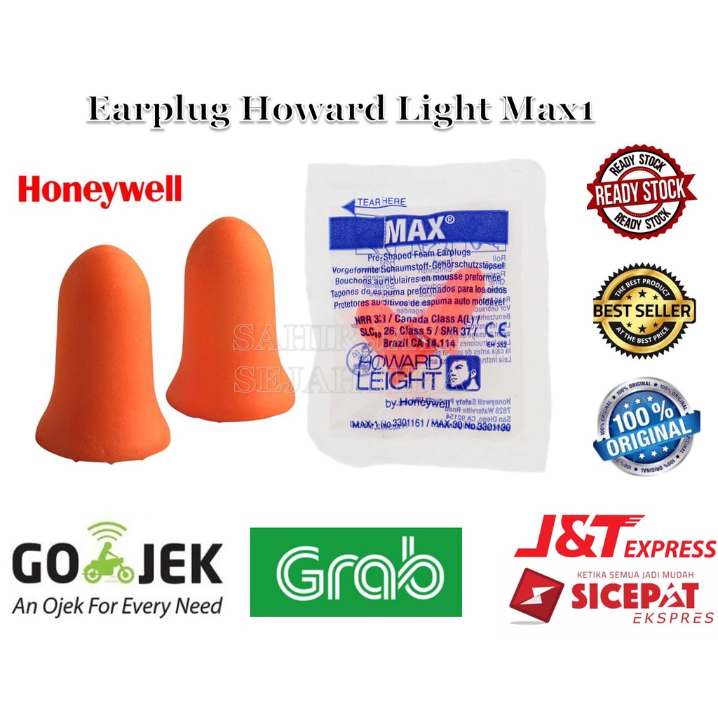 Jual Penutup Telinga Earplug HONEYWELL howard leight Uncorded Ear Plug ...