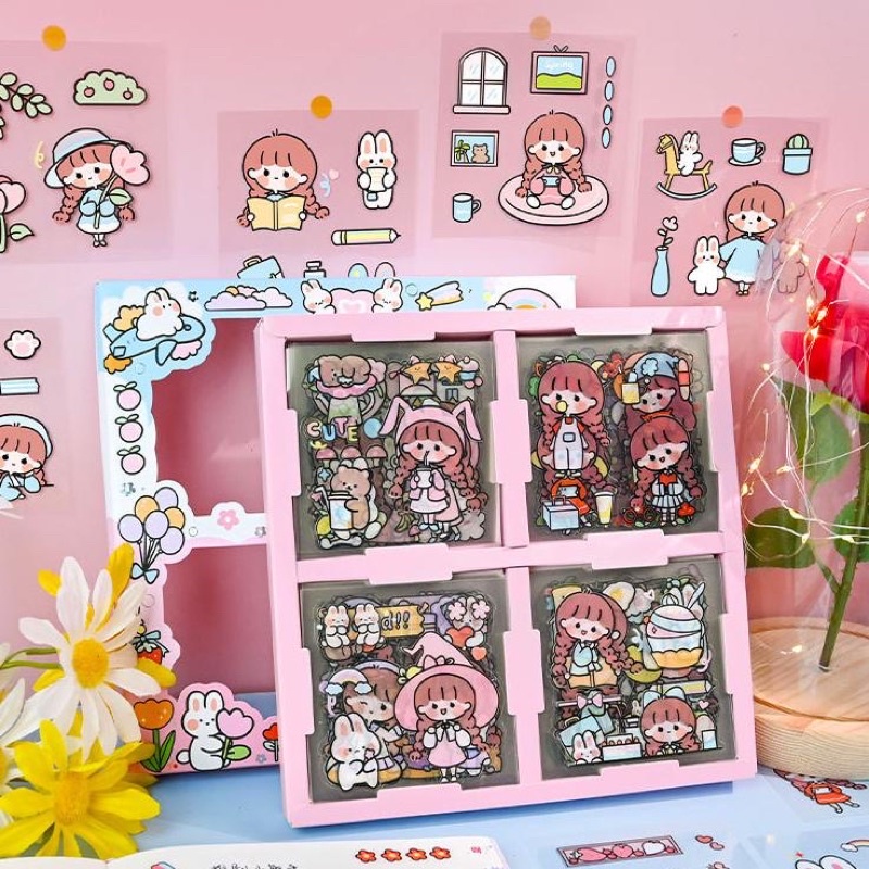 Jual Sticker Farm Girl Series Set Diary Book Aesthetic Sticker Deco 20 ...