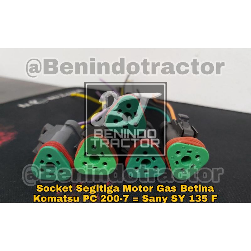 Jual Socket Segitiga Motor Gas Betina Komatsu PC 200-7 = Sany SY 135 F ...
