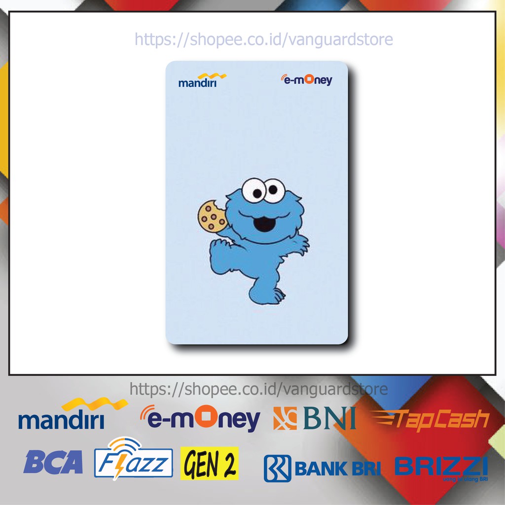Jual KARTU E MONEY E TOLL KARTUN ELMO BIRU ANIME 8 EMONEY MANDIRI FLAZZ ...