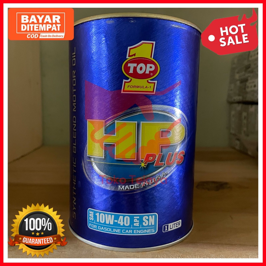 Jual Oli Mesin TOP 1 HP PLUS 10W/40 Made In USA 100% ORIGINAL | Shopee ...