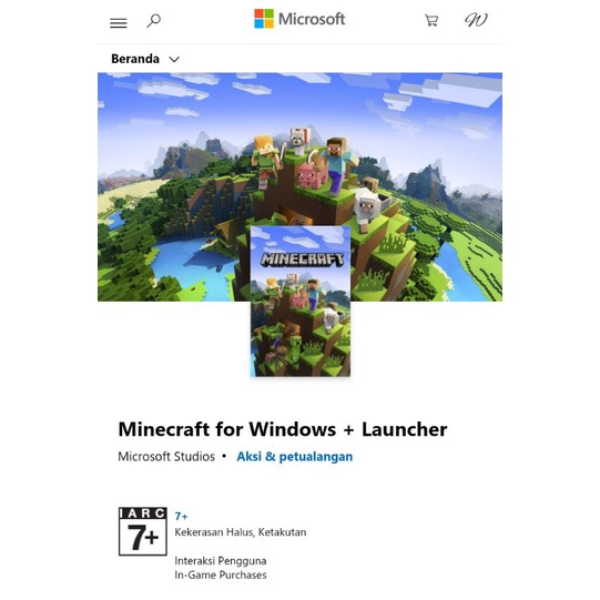 Jual Gift Cards Apps Microsoft Store Region Indo Minecraft for Windows ...