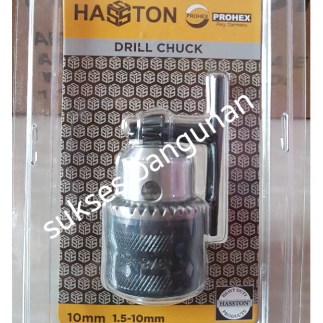 Jual Drill chuck/ Kepala bor + kunci kepala bor (komplit) HASSTON 13MM ...
