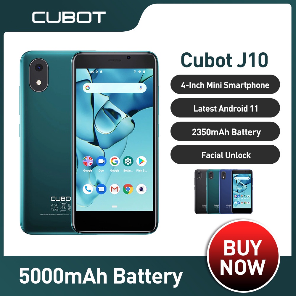 Jual Cubot J10 3G Smartphone Android 11 4-Inch Screen MINI Mobile ...