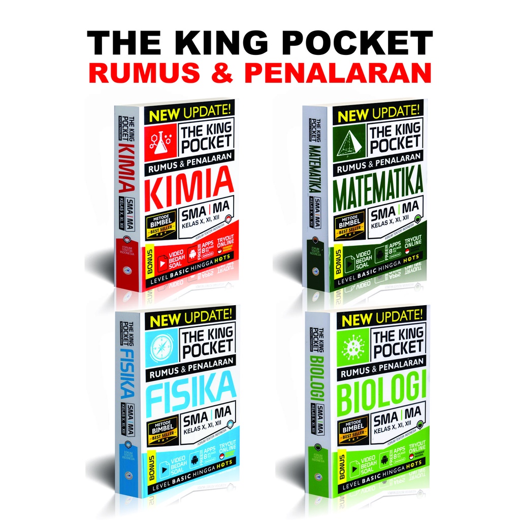 Jual Buku The King Pocket Rumus dan Penalaran Tingkat SMA MA Kimia Matematika Fisika Biologi ...