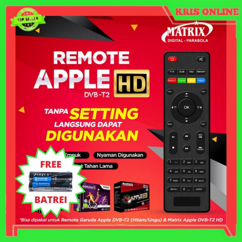 Jual Remote Matrix Apple DVB T2 | Shopee Indonesia