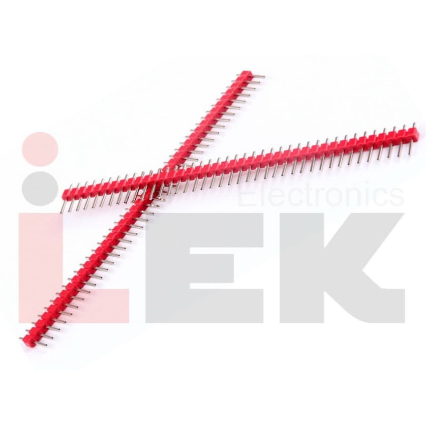 Jual Male Pin Header RED 40 way 1 row 2.54mm | Shopee Indonesia