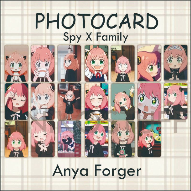 Jual PHOTOCARD SPY X FAMILY LOID FORGER ANYA FORGER YOR FORGER BISA ...