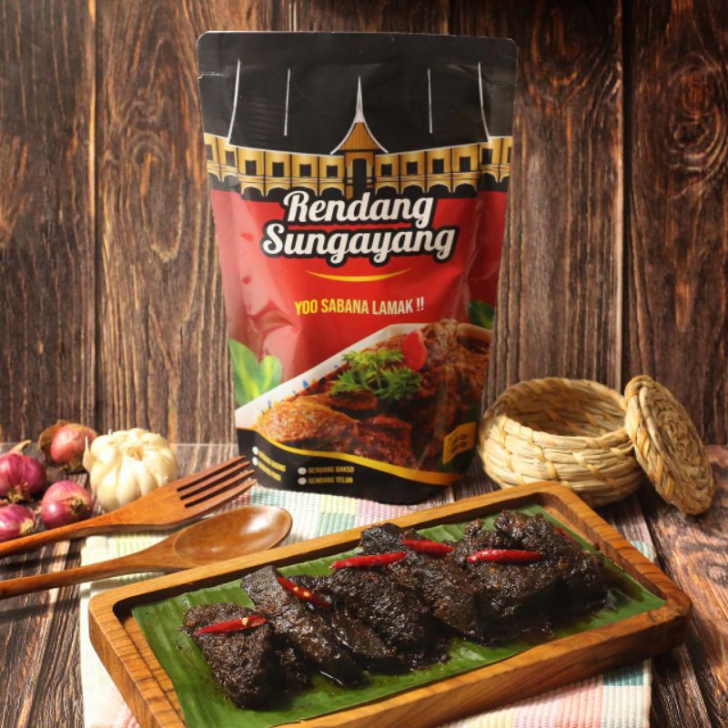 Jual Rendang Paru 250 gram asli Padang Rendang Sungayang | Shopee Indonesia