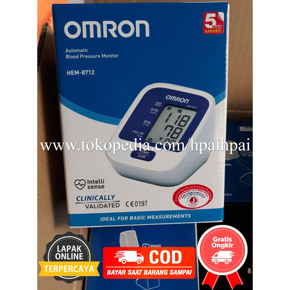 Jual KUALITAS TERBAIK - TENSI DIGITAL OMRON HEM-8712 TENSIMETER DIGITAL ...