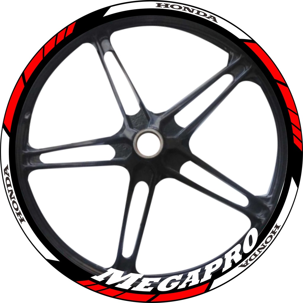 Jual Stiker Velg Motor Model Honda Mega Pro Uk Velg 17" | Shopee Indonesia