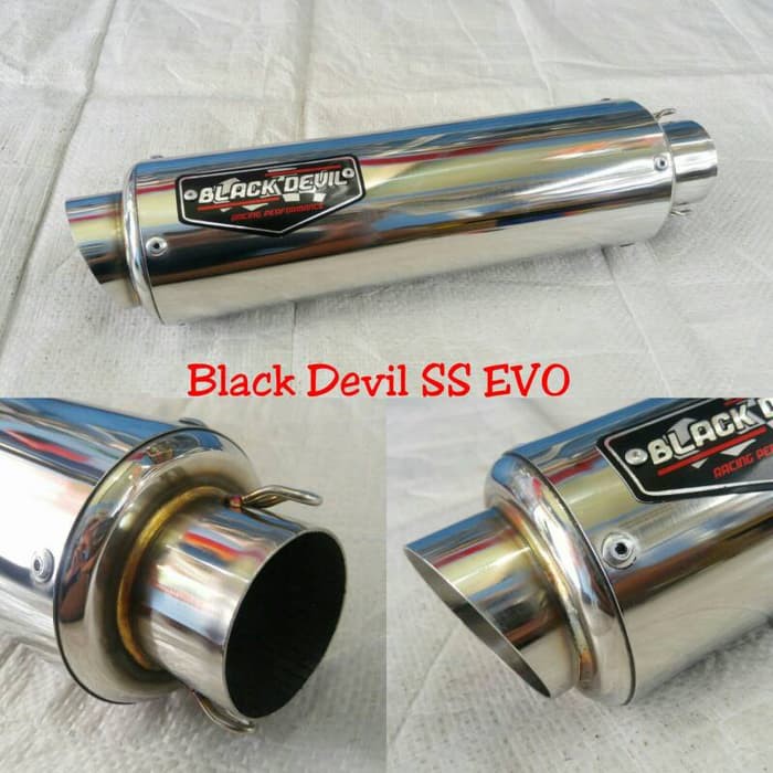 Jual knalpot Black Devil SS EVO silencer only original | Shopee Indonesia