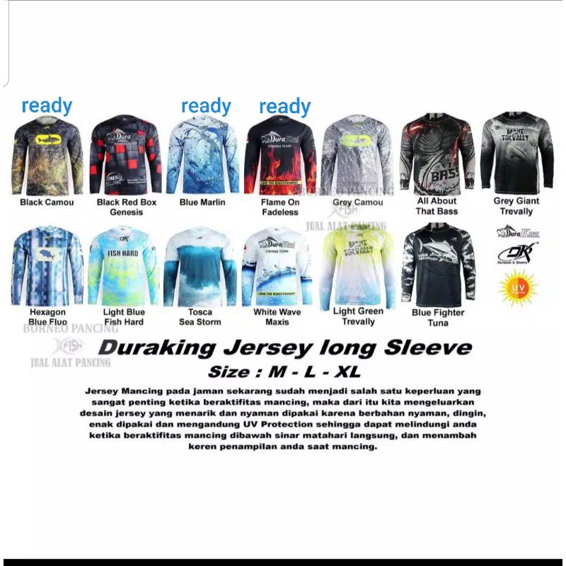 Jual Duraking Jersey Long Sleeve | Shopee Indonesia