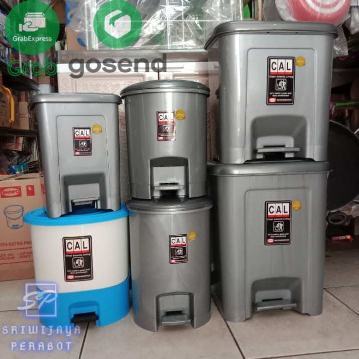 Jual TEMPAT SAMPAH INJAK SHINPO | STEP ON DUSTBIN 10L~25L | Shopee Indonesia