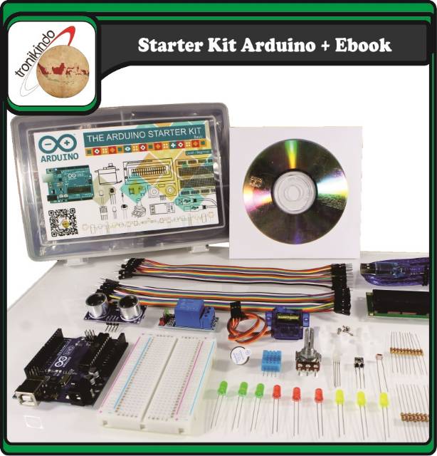 Jual Starter Kit Arduino UNO R3 DIP Atmega328 16u2 + Ebook + Box Starter Kit | Shopee Indonesia