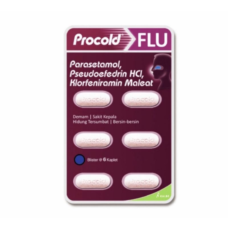 Jual PROCOLD FLU 6 Kaplet - OBAT SAKIT KEPALA, DEMAM DAN FLU | Shopee ...