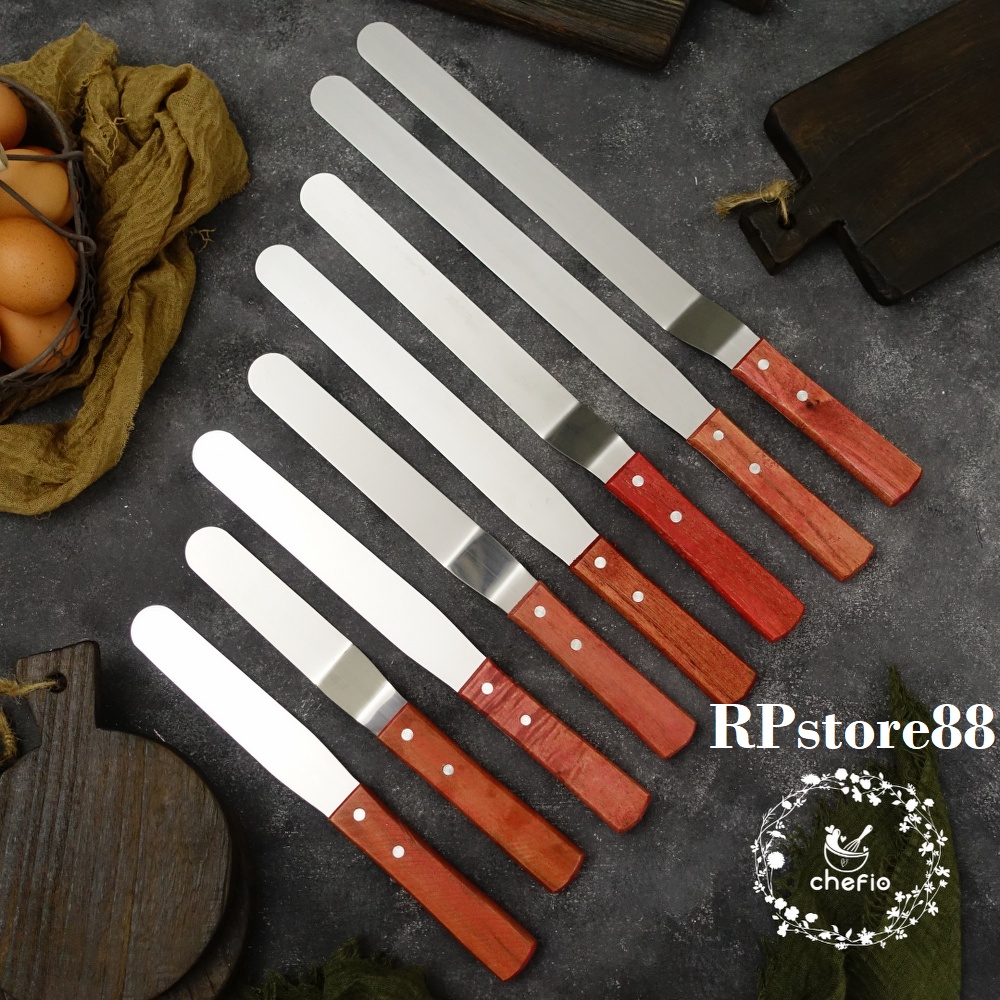 Jual Chefio Spatula Buttercream Knife / Pisau Oles Kue Cream Dekorasi ...
