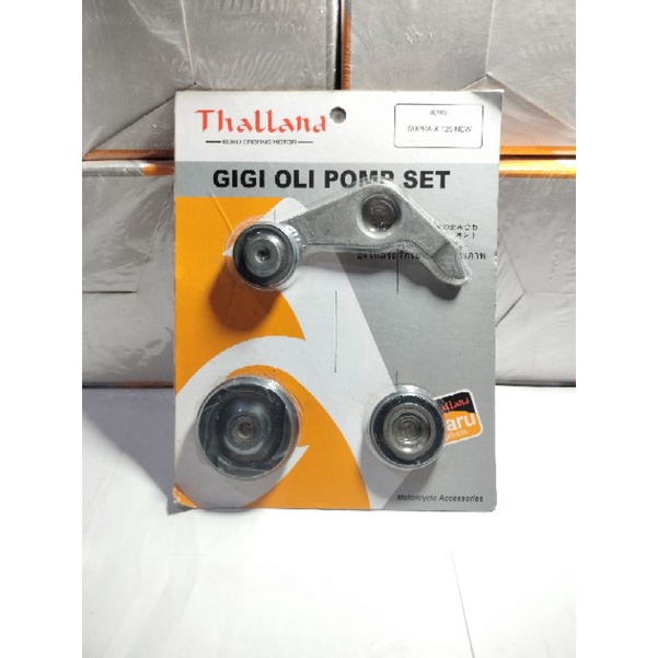 Jual Gigi Pompa Oli Set Rol Keteng Kit Supra X 125 New Thalland | Shopee Indonesia