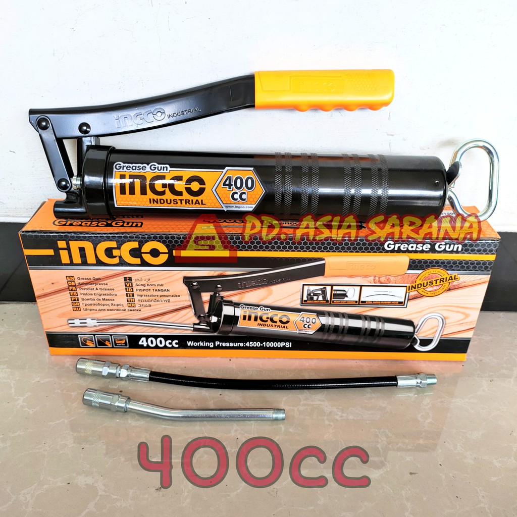 Jual Pompa Gemuk Tangan 400cc INGCO GRG015001 High Pressure Grease Gun ...