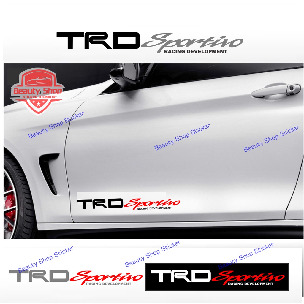 Jual stiker trd sportivo sticker trd spotivo racing development 1PCS ...