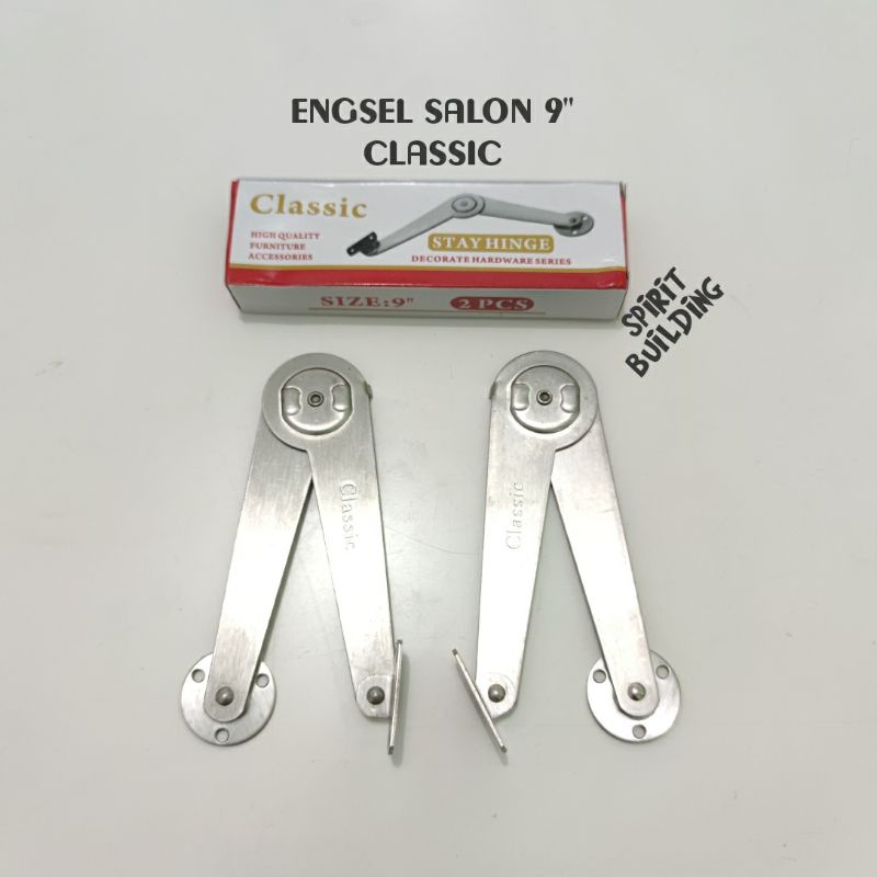 Jual ENGSEL SALON TEBAL CLASSIC 9" ASLI STAINLESS STEEL HAK ANGIN SALON ...