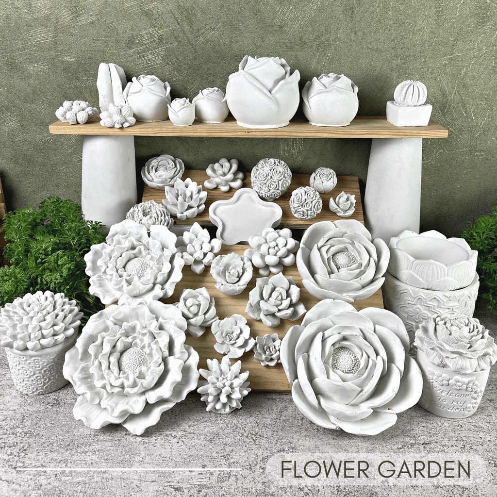 Jual [TDF FLOWER GARDEN 1] Hiasan Semen Concrete | Pot Kaktus Sukulen ...