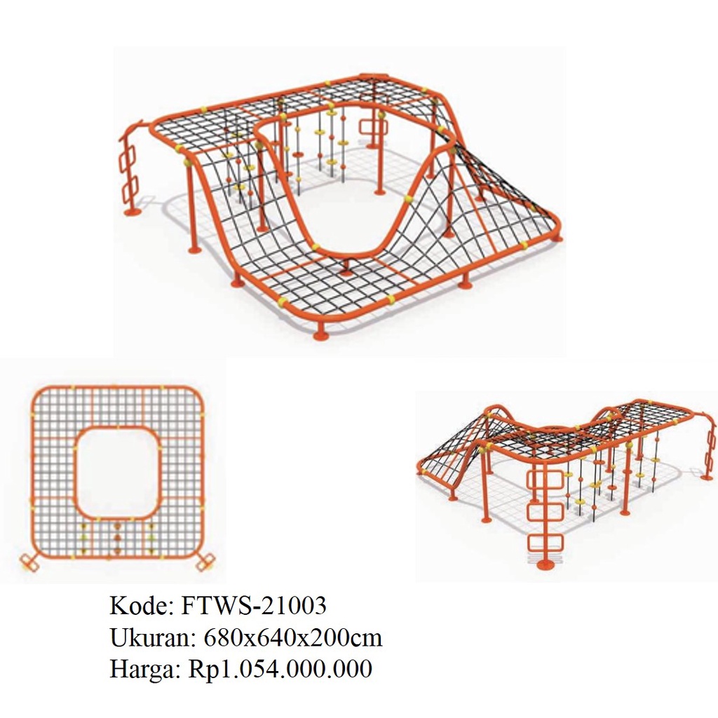 Jual Playground Outdoor, Jaring Panjat/Rope Climbing Outdoor Model FTWS ...