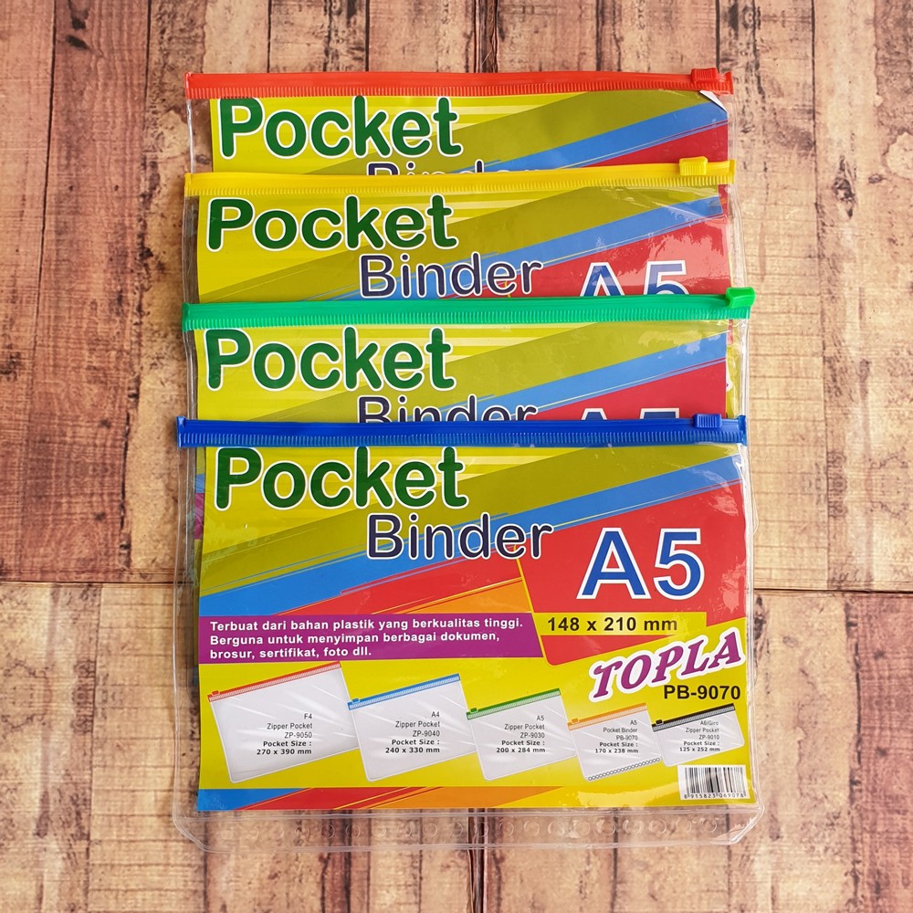 Jual Ziplock Pocket Binder Topla A5 - Map Ziplock Binder A5 | Shopee ...